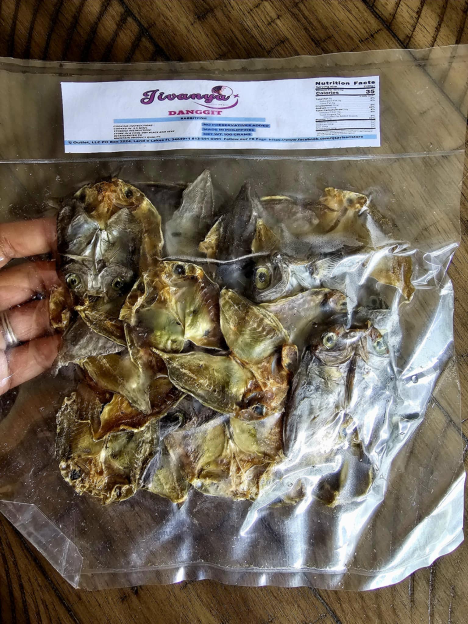 Dried Danggit - Rabbitfish - 100/250 grams - 3.5/8.8 oz – Jivanya.us